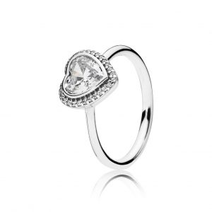 Pandora Sparkling Love Heart Ring Clear CZ 190929CZ – Busy Bee Jewelry